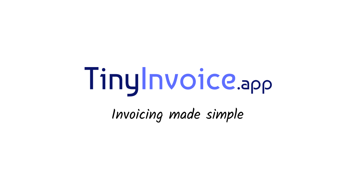 Tiny Invoice – Simple Online Invoicing for Freelancers & Small Business